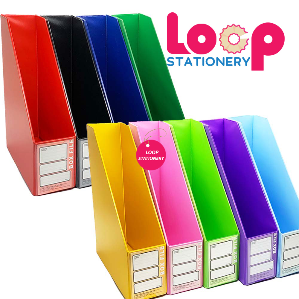 CBE Magazine Box File PVC A4 3 4 5 
