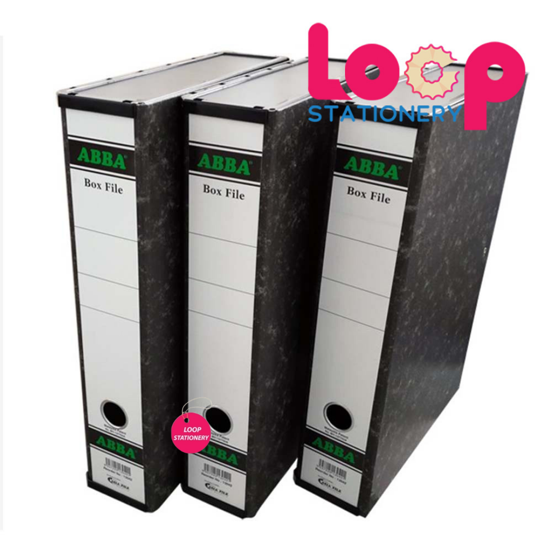 Abba Box File Arch Box File Size F4 3 [10pcs In Box]