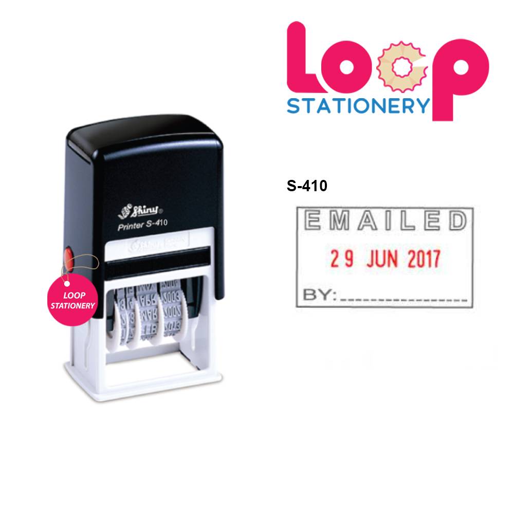 Shiny Self Inking Date Stamp